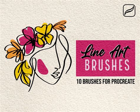 Procreate Brushes Line Art Brushes For Procreate Procreate Lineart Brushset Procreate