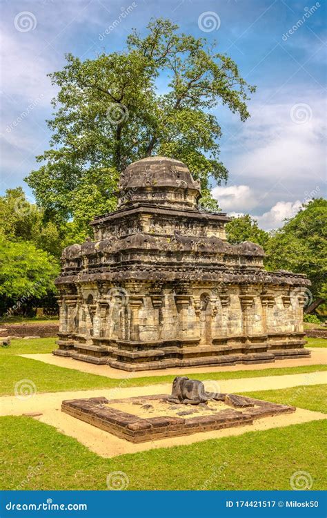 View At The Shiva Dewalaya Temple In Polonnaruwa Sri Lanka Stock
