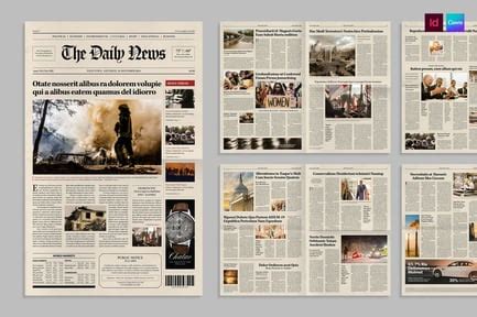 Tabloid Newspaper Template Print Templates Ft Newspaper And Tabloid