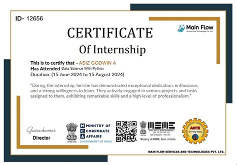 Asiz Godwin On Linkedin Datascience Python Internship