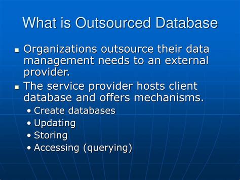 Ppt Authentication And Integrity In Outsourced Databases Powerpoint