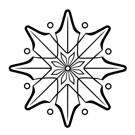Premium Vector Elegant Outline Vector Of A Snowflake Symbol