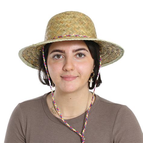 Buy Coolie Straw Hat Adults Party Chest