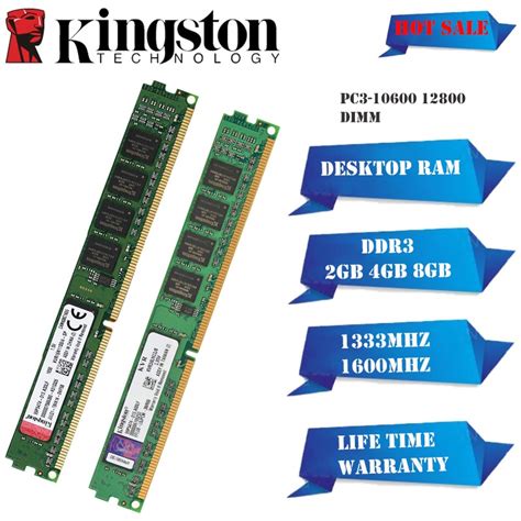 New Kingston Pc3 Ram Ddr3 2gb 4gb 8gb 1333 1600mhz Desktop Memory Dimm