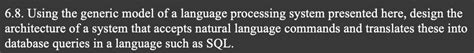 Solved 68 Using The Generic Model Of A Language Processing