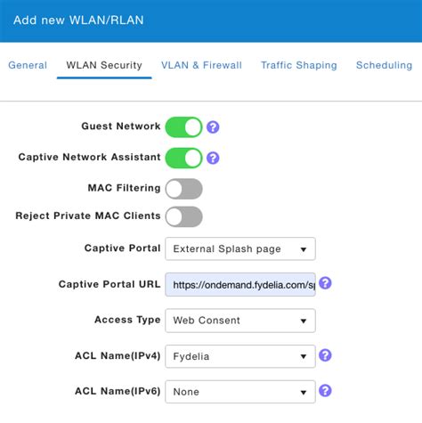 Cisco Mobility Express Fydelia