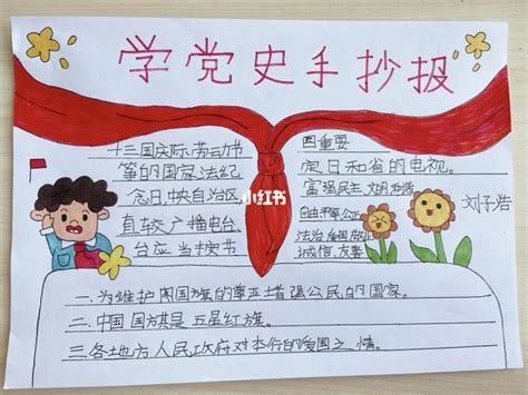 社区党史学习教育手抄报 社区手抄报 普车都