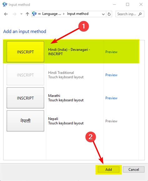 how to enable devnagari hindi inscript keyboard in windows 10 7 8 xp