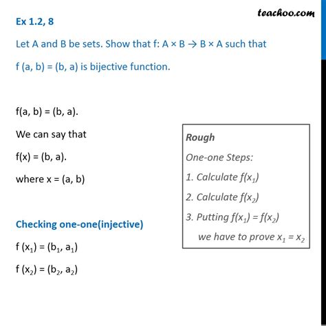 Ex Show That F A X B B X A F A B B A Is Bijective