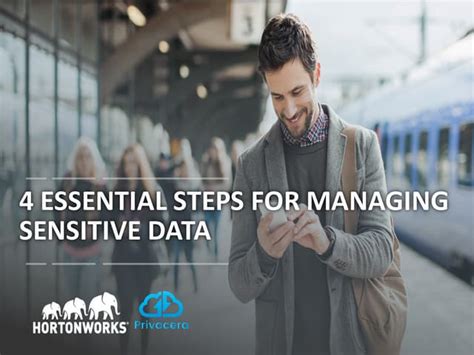4 Essential Steps For Managing Sensitive Data Ppt