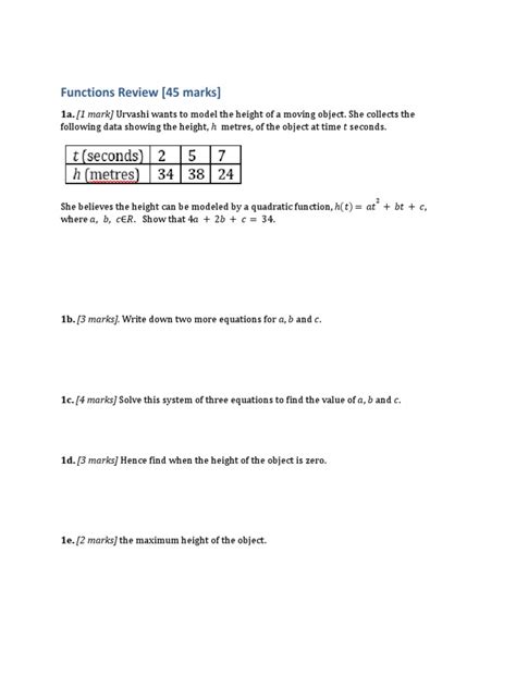 Functions Review Download Free Pdf Cartesian Coordinate System