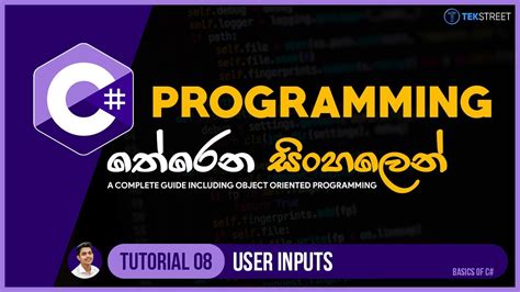 C Sinhala Tutorial 08 User Inputs Keyboard Inputs Programming Sinhala Techstreet
