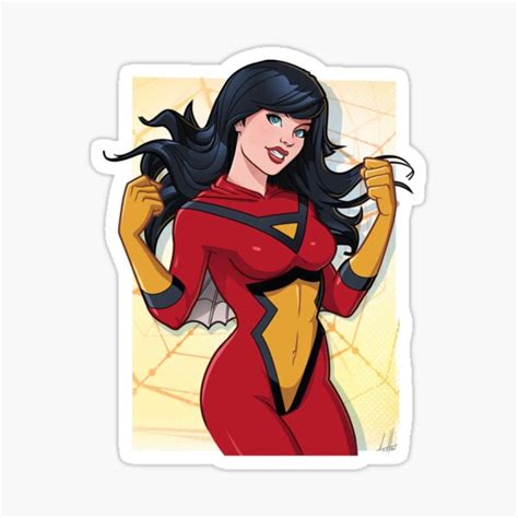 Spider Woman Sticker For Sale By Shopmarvelcomic Redbubble