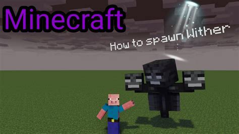 Minecraft How To Spawn Witherminecraft Boss 마인크래프트 위더 스폰하는 방법 마인크래프트 보스 Youtube