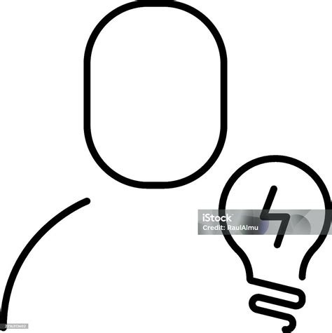 전구별 사용자는 그래픽 및 웹 디자인 앱 광고 다양한 카드에 대한 선형 이미지를 설명합니다 검색에 대한 스톡 벡터 아트 및 기타 이미지 Istock