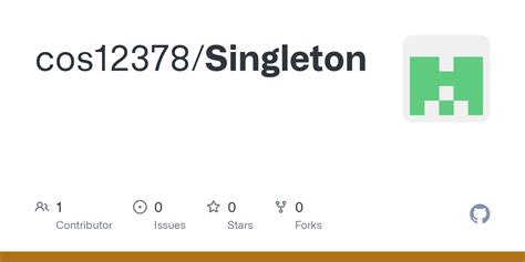 github cos12378 singleton