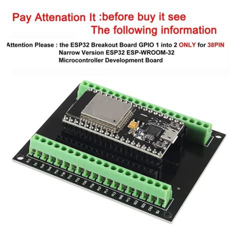 esp32 breakout board gpio esp32s esp32 development esp wroom 32 board p1 i4l0 eur 3 72 picclick de