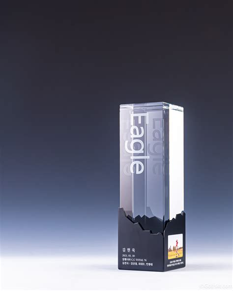 Sk92 이글트로피 골프 이글패 트로피 기념패 크리스탈 제작 샷