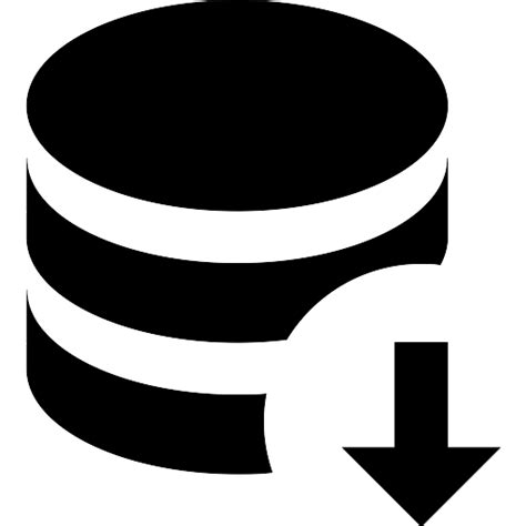 Database Arrow Down Icon Svg Png Free Download