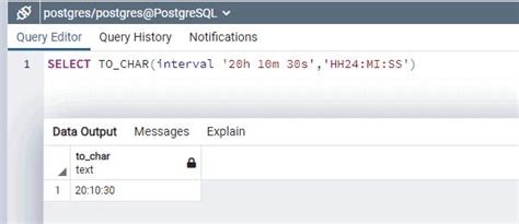 Postgresql Interval Data Type
