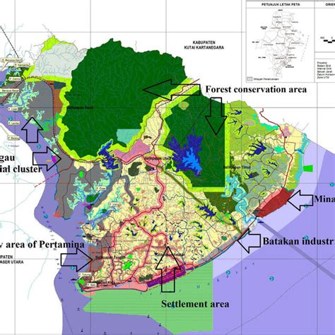 balikpapan and new indonesia capital location source own compilation