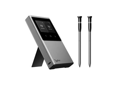 This accurate wireless meat thermometer uses a Bluetooth 5.4 connection