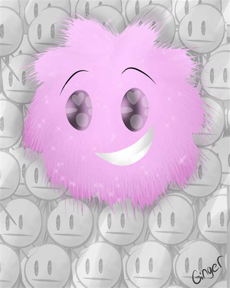 A Cute Fuzzy Puffball Surrounded By David By Gingerdemonkitten666 On