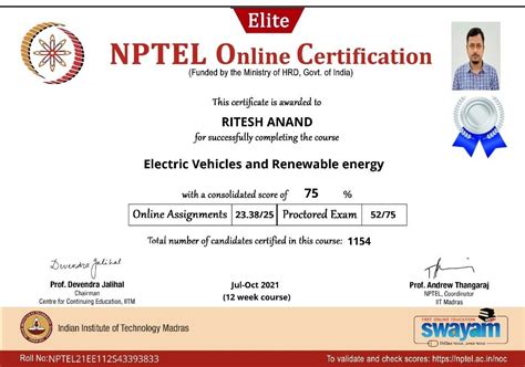 Ritesh Anand On Linkedin Nptel Iitmadras