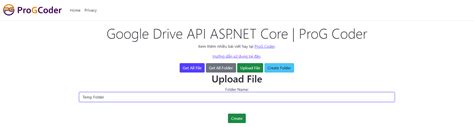 Google Drive API With ASP NET Core ProG Coder