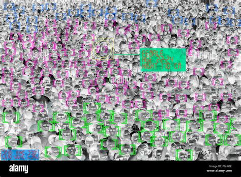 La Détection De Visage La Surveillance Limage De La Caméra Suivi De