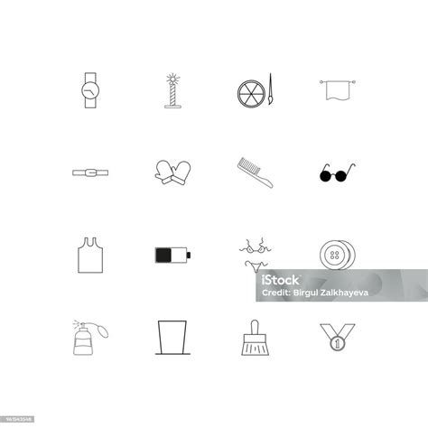뷰티 드레스 옷 선형 얇은 아이콘 설정합니다 간단한 벡터 아이콘 설명 0명에 대한 스톡 벡터 아트 및 기타 이미지 0명 1위 디자인 Istock