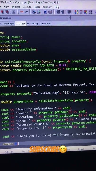 Revenue Board Ide Dev C Cppprogramming Youtube