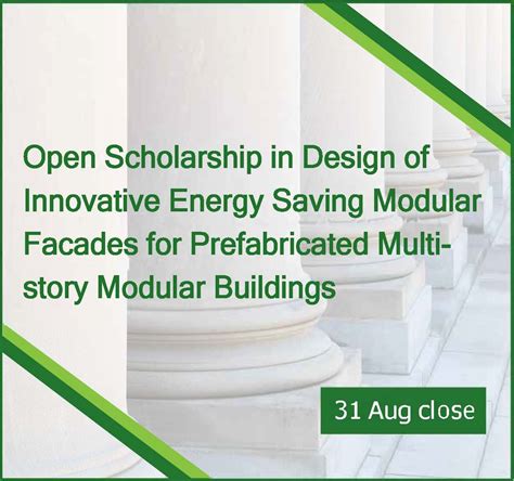 Open Scholarship In Design Of Innovative Energy Saving Modular Facades For Prefabricated Multi
