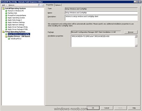 Task Sequence Failed Deploy Xp Windows