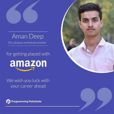 Programming Pathshala On Linkedin Many Congratulations To Aman Deep