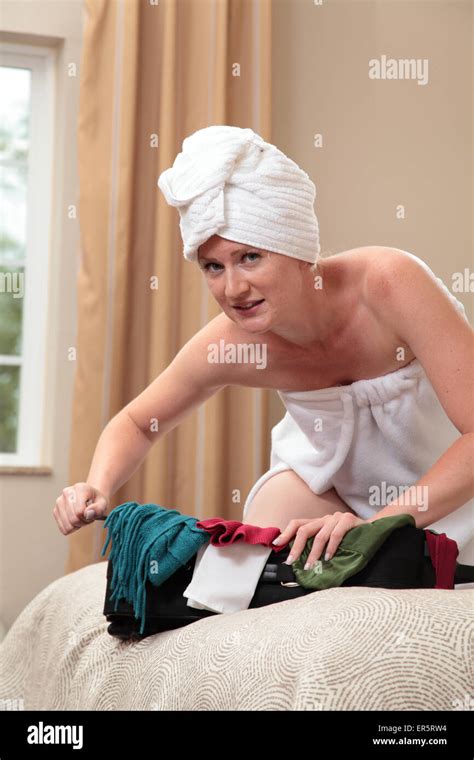 Girl Packing Suitcase Hi Res Stock Photography And Images Alamy