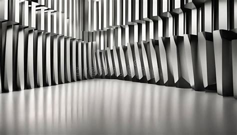 Abstract Geometric Structure In Black And White Stock Illustration Illustration Of Minimalism