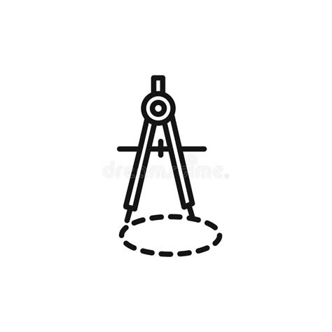 Geometric Compass Icon Vector Set Collection For Web Stock Vector