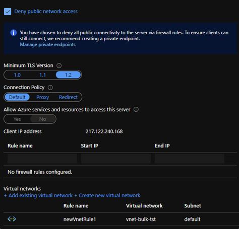CloudShift SQL Bulk Insert From A Private Azure Storage Account