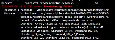 the script doesn t create a correct standard hc44rs cluster with mellanox edr infiniband · issue