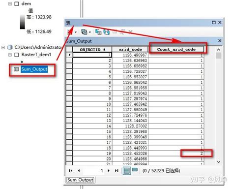 怎样用arcgis统计一幅浮点型栅格图像（没有属性表）的value值及其对应的个数？ 知乎