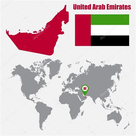 Mapa Mundial De Los Emiratos árabes Unidos Emiratos Árabes Unidos