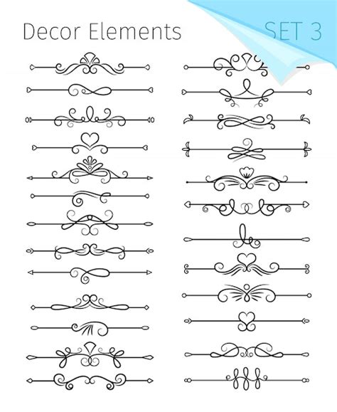 Premium Vector Line Divider Set