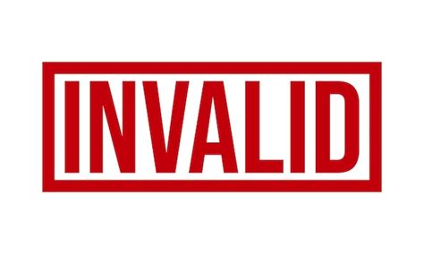 Premium Vector Invalid Rubber Stamp Seal Vector