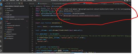 Nodejs Stoplight Cannot Find Module Stoplightspectral Ruleset Bundlerwith Loader Or Its