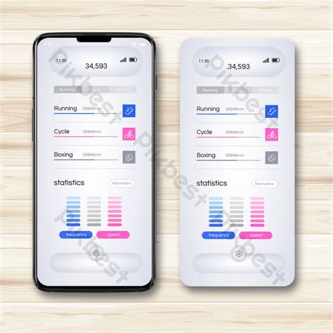 Simple Mobile App Interface Design EPS Free Download Pikbest