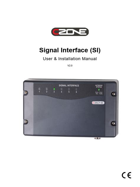 Czone Signal Interface User Installation Manual V2 0 Pdf Input Output Electrical Wiring