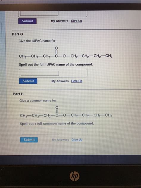 Solved Part C Give The Iupac Name For Ch3 Ch Ch Ch Ch2 C
