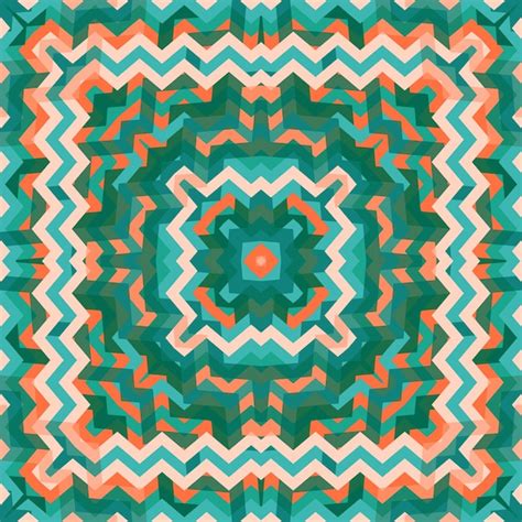 Premium Vector Cute Tile Geometric Seamless Pattern Vector Design Funky Repeat