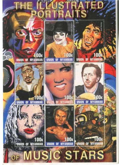 Block Eric Clapton Michael Jackson Courtney Love Sting Neu Und